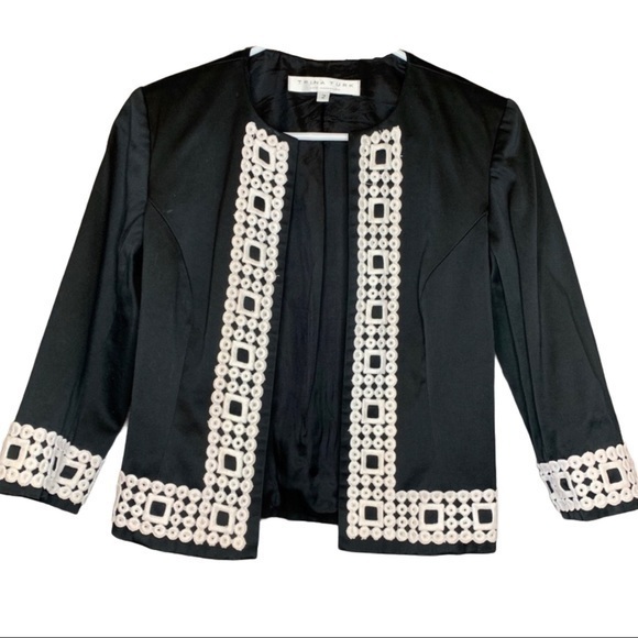 Trina Turk | Jackets & Coats | Trina Turk Embroidered Open Blazer ...